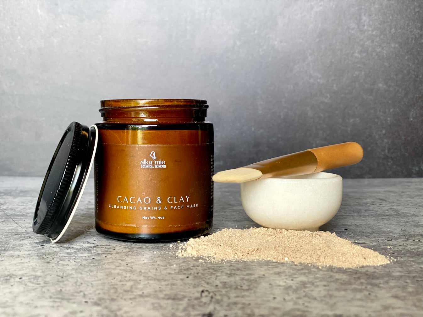 Cacao & Clay Face Mask and Cleansing Grains – Alka-mie
