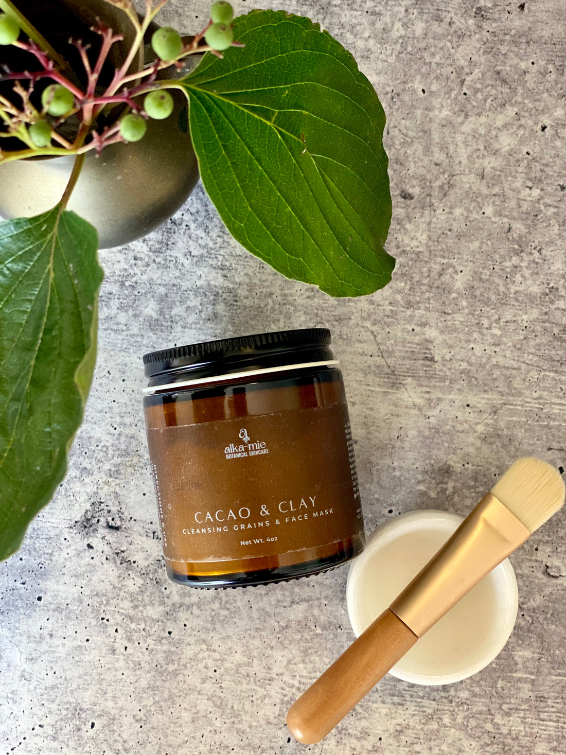 Cacao & Clay Face Mask and Cleansing Grains – Alka-mie